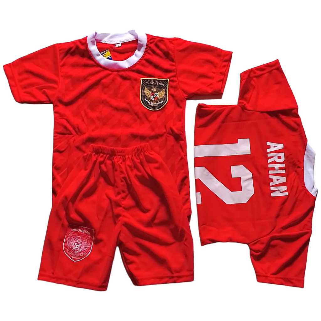 Jual BISA COD / SETELAN TIMNAS INDONESIA TERBARU / SET BAJU BOLA ANAK ...
