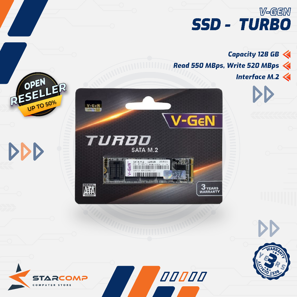 Jual SSD V-GEN Turbo 128GB M.2 SATA | Shopee Indonesia