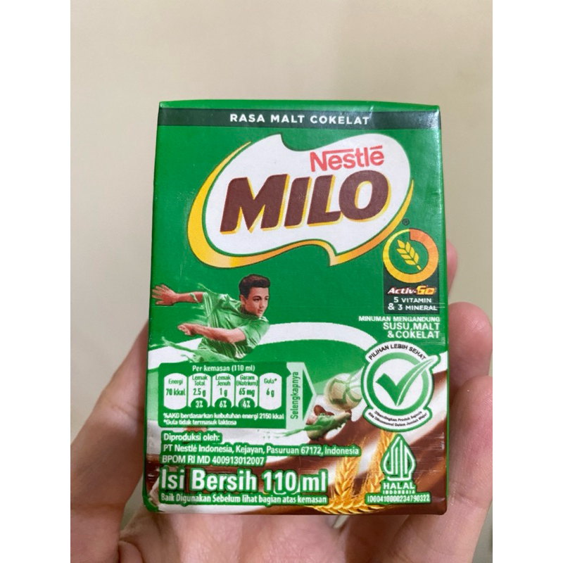 Jual Nestle UHT Milo Malt Coklat 110 ml | Shopee Indonesia