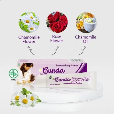 Jual BUNDA KAMOLIN All-In-One Nipple & Diaper Rash Cream 15gr BPOM ...