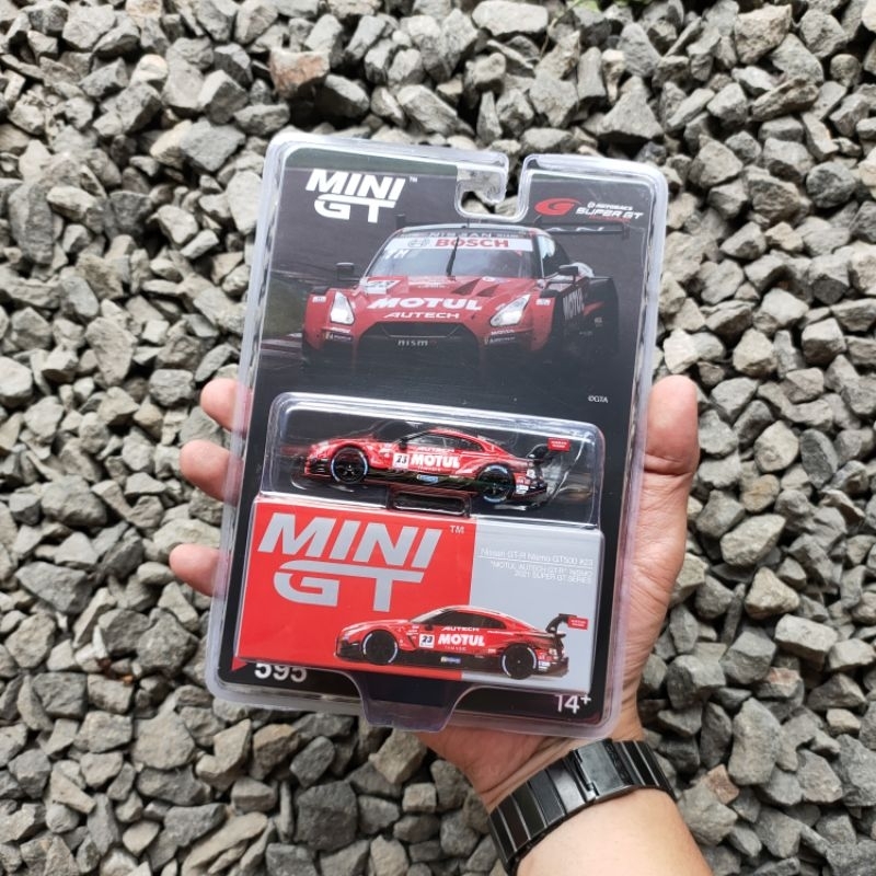 Jual MINI GT 595 NISSAN GT-R NISMO GT500 #23 MOTUL AUTECH GT-R NISMO BLISTER | Shopee Indonesia