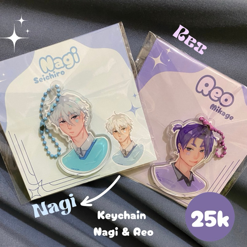 Jual [Sarxsjm] keychain acrylic blue lock nagi & reo edition | Shopee ...