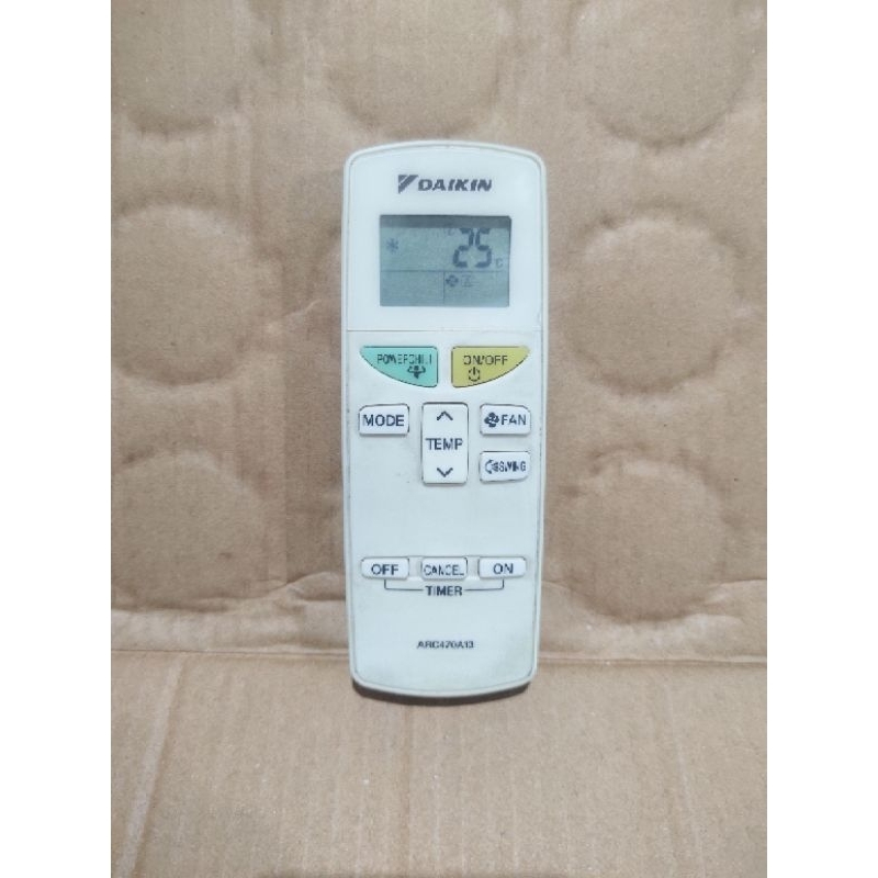 Jual Remote AC Daikin Original ARC470A13 | Shopee Indonesia