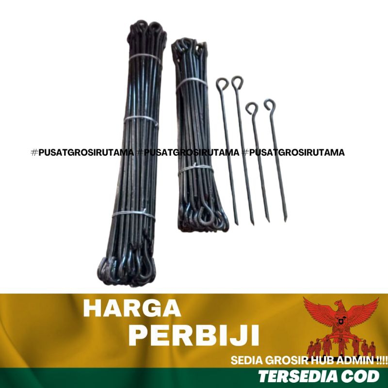 Jual Patok pasak besi tenda camping panjang 40 cm | Shopee Indonesia