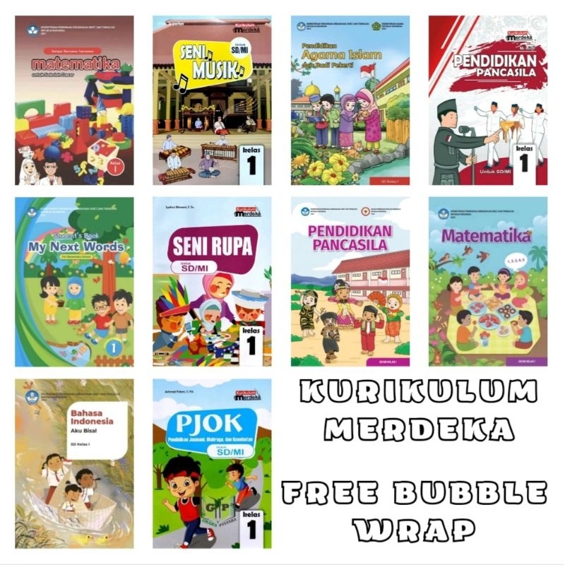 Jual Buku Paket Kelas 1 SD Kurikulum Merdeka Kemendikbud ( Diknas ...