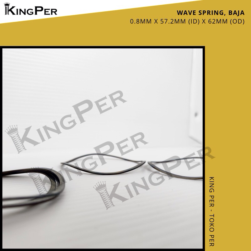 Jual Wave Spring SK 5 Biru 0.8mm (Tebal) x 57.2mm (ID) x 62mm (OD), Per ...