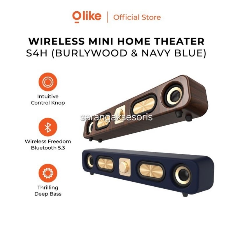 Jual Olike S4H Speaker Bluetooth Soundbar Mini Home Theater Bass ...