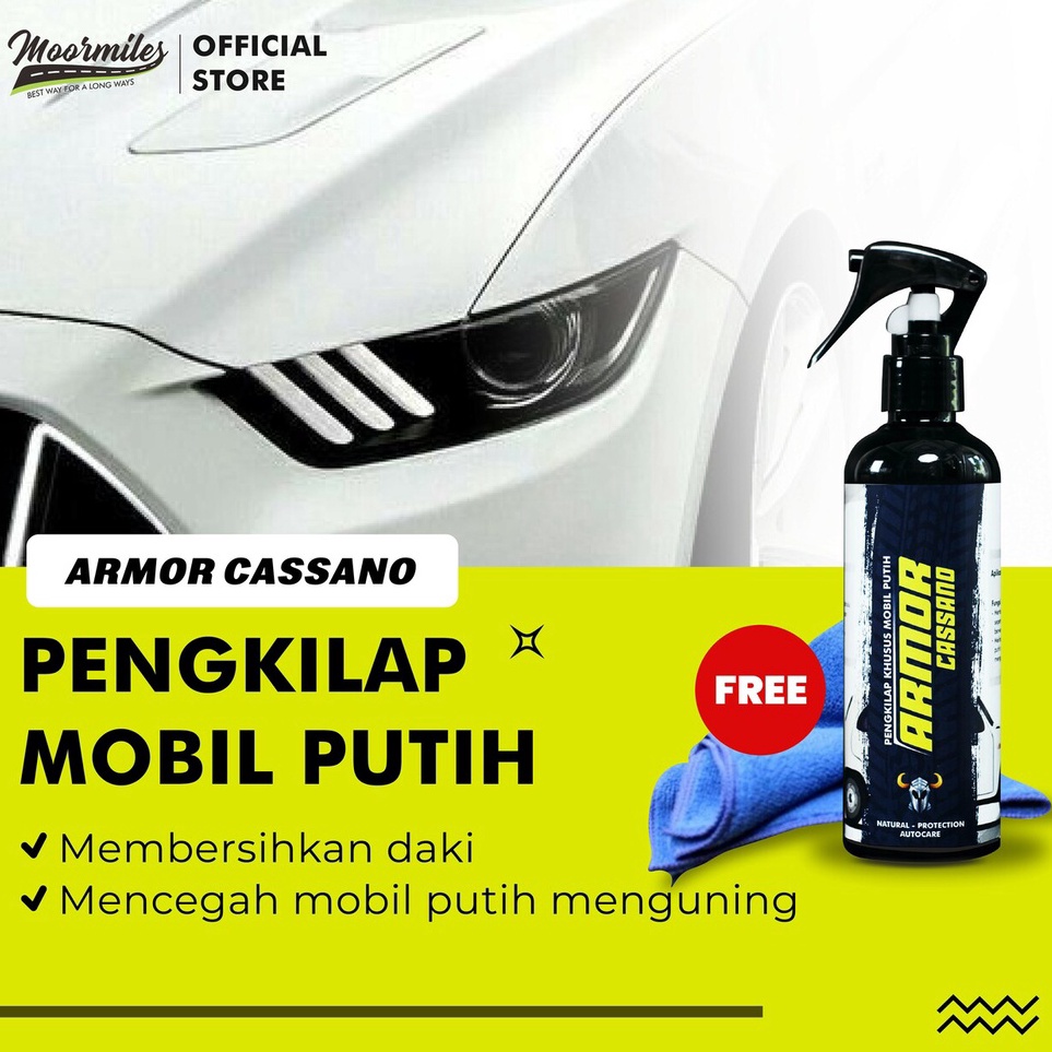 Jual Teknologi Canggih ARMOR CASSANO BY MOORMILES PENGKILAP MOBIL PUTIH ...