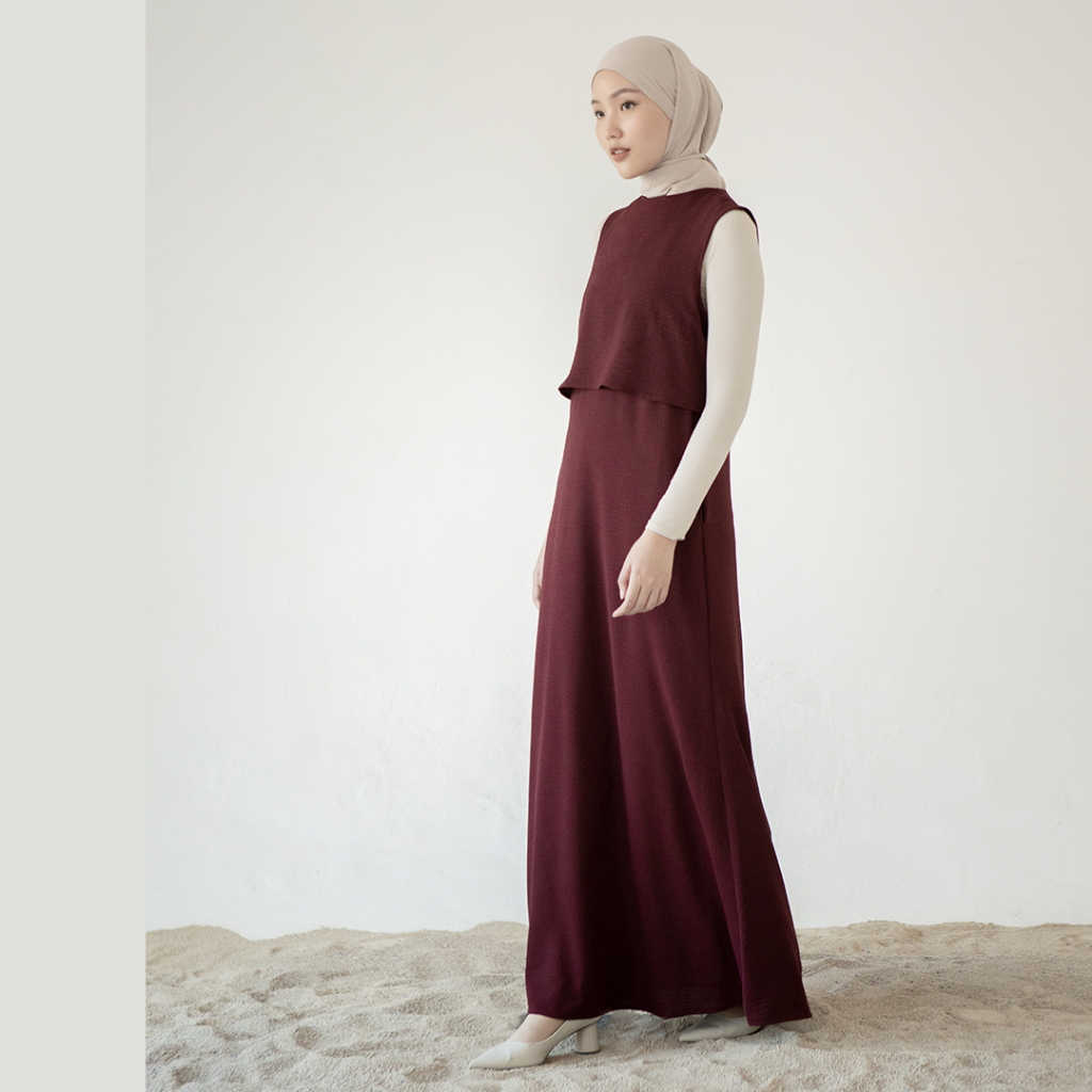 Jual Arsa by Aska Label - Inner dress wanita bahan crinkle busui ...