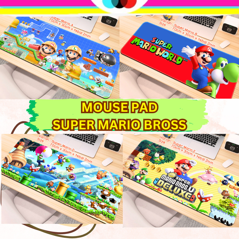 Jual PREMIUM MOUSE PAD PANJANG SUPER MARIO BROSS | LARGE KEYBOARD ...