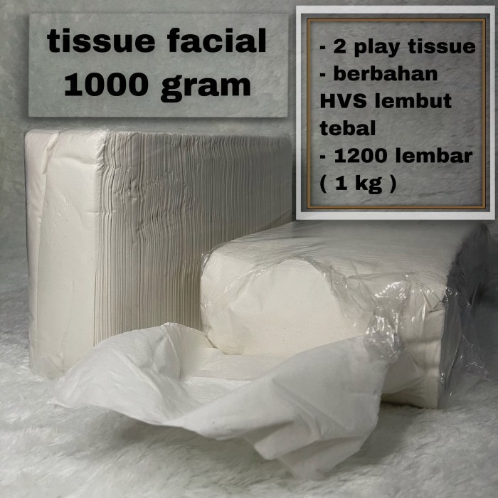 Jual tissue facial 1000 gram / tissue 1000 gram / tissue 1kg | Shopee ...