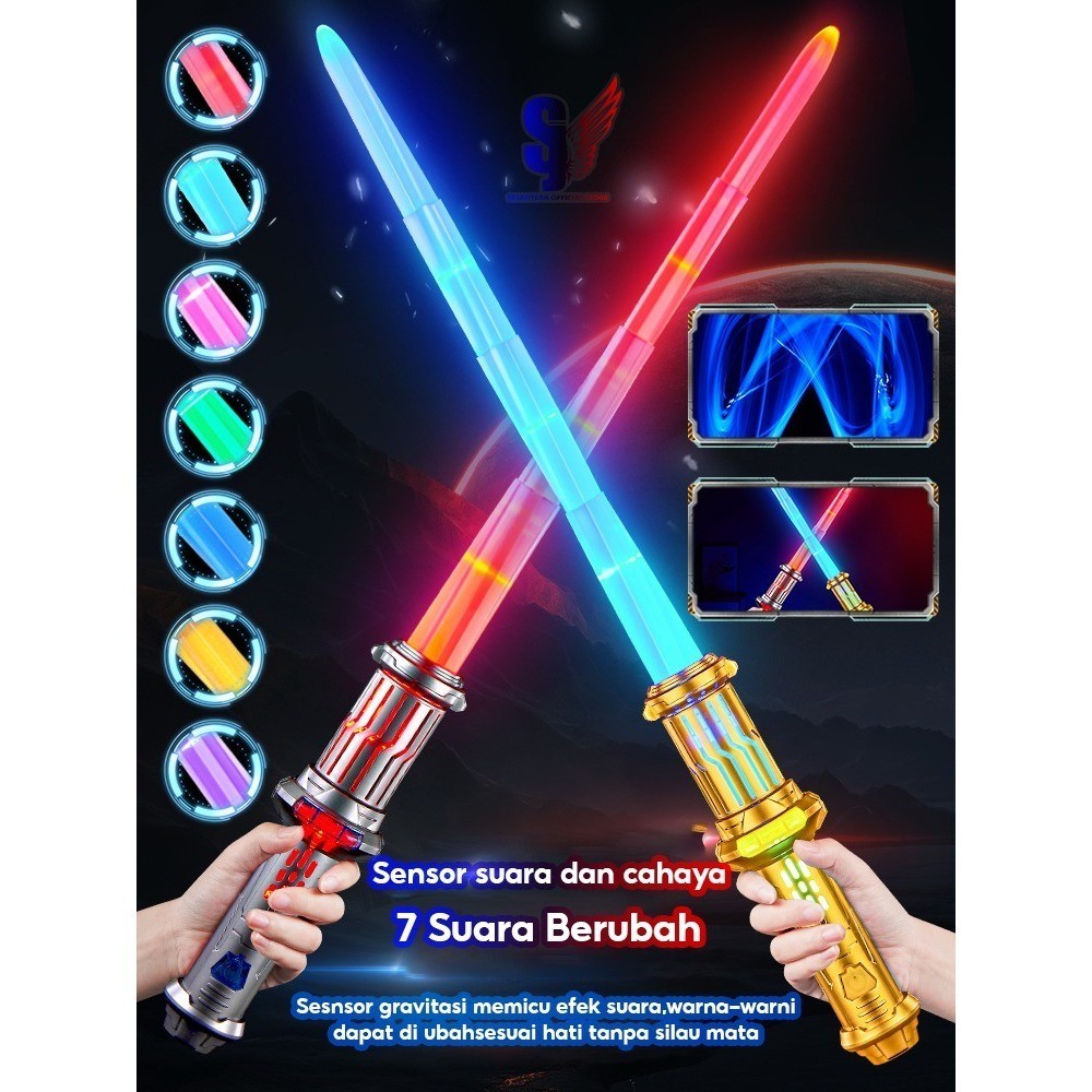 Jual QH223344 - Star Wars Mainan Laser Lightsaber Cosplay Pistol Mainan ...