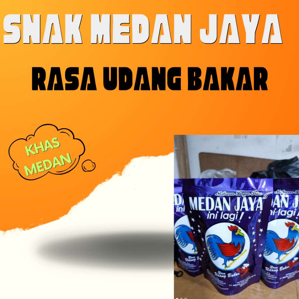 Jual Snack Medan Jaya Rasa Udang Bakar kemasan baru 5 pouch | Shopee ...