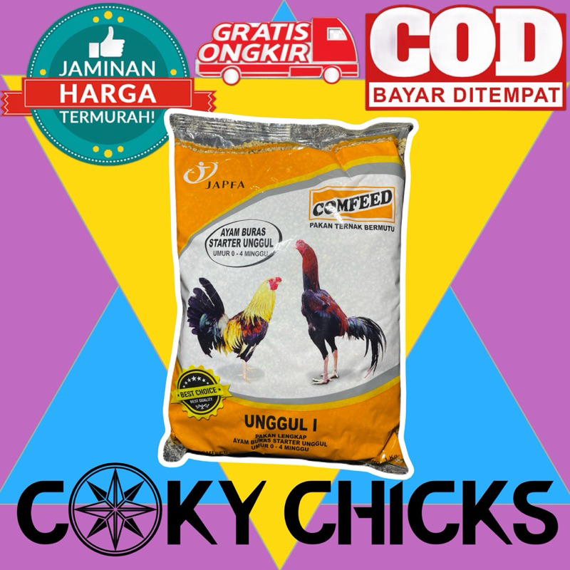 Jual UNGGUL 1 UNGGUL 2 comfeed, pakan tinggi protein, pakan ayam jago ...