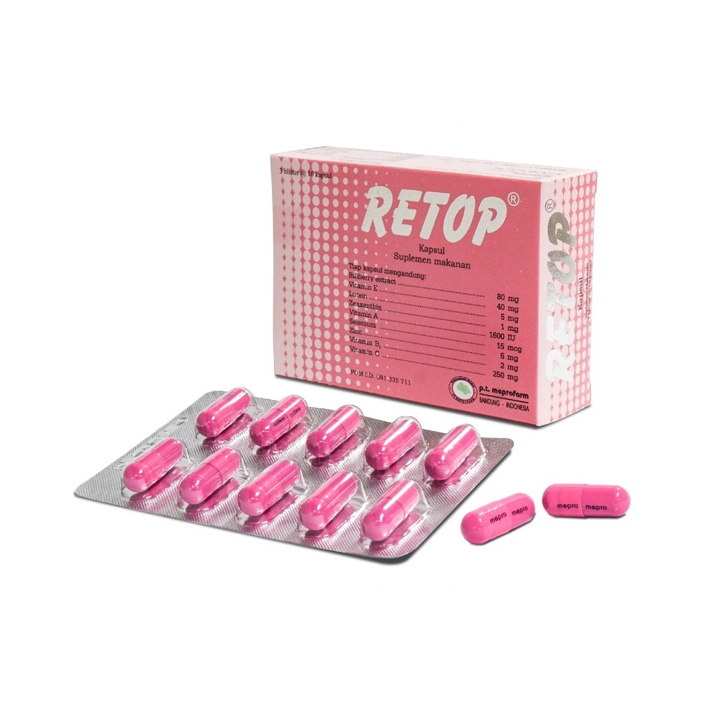 Jual Retop Box 30 Kapsul - Vitamin Mata - Kesehatan Mata | Shopee Indonesia