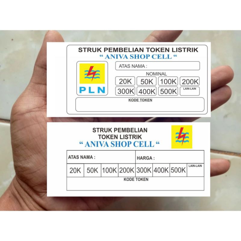 Jual Struk Token Listrik (Costum Nama) | Shopee Indonesia