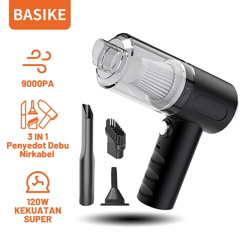 Jual BASIKE Vacuum Cleaner Penyedot Debu Nirkabel 9000pa 120W Serbaguna ...