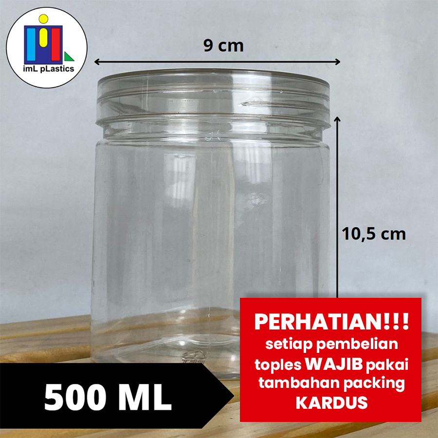 Jual TOPLES PLASTIK 500ml / TOPLES TABUNG PET + TUTUP BENING 500ml - 1pcs | Shopee Indonesia