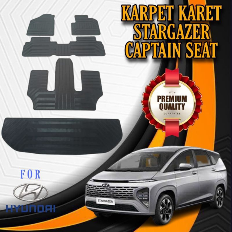 Jual BagusKarpet - Karpet Karet Mobil Hyundai Stargazer Captain Seat 2024 Black Premium | Shopee ...