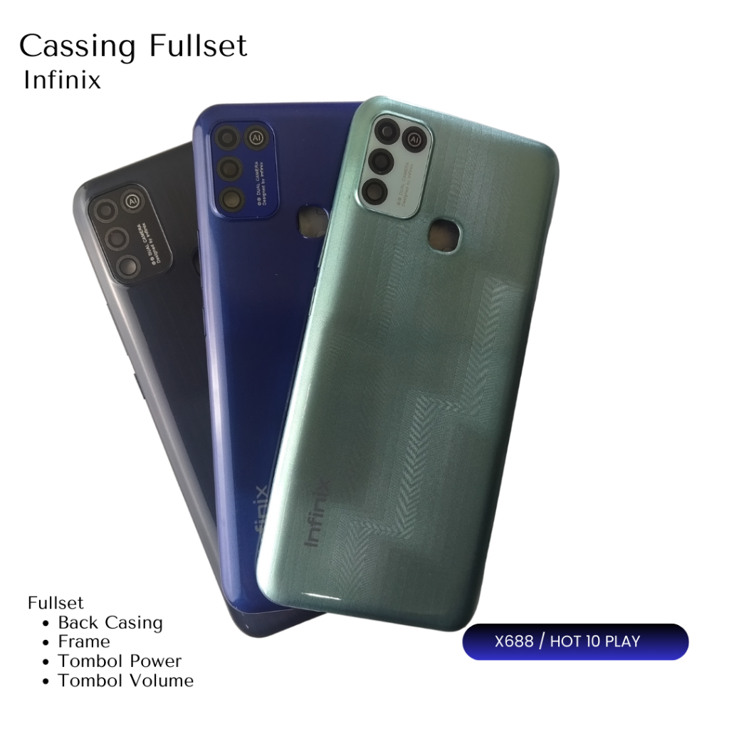 Jual Housing Infinix Hot 10 Play / Kesing Hot 10 Play / Casing Infinix ...