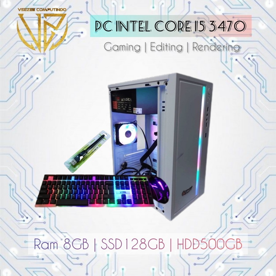 Jual Rakitan Komputer pc cpu gaming intel core i5 3470 8 gb murah | Shopee Indonesia