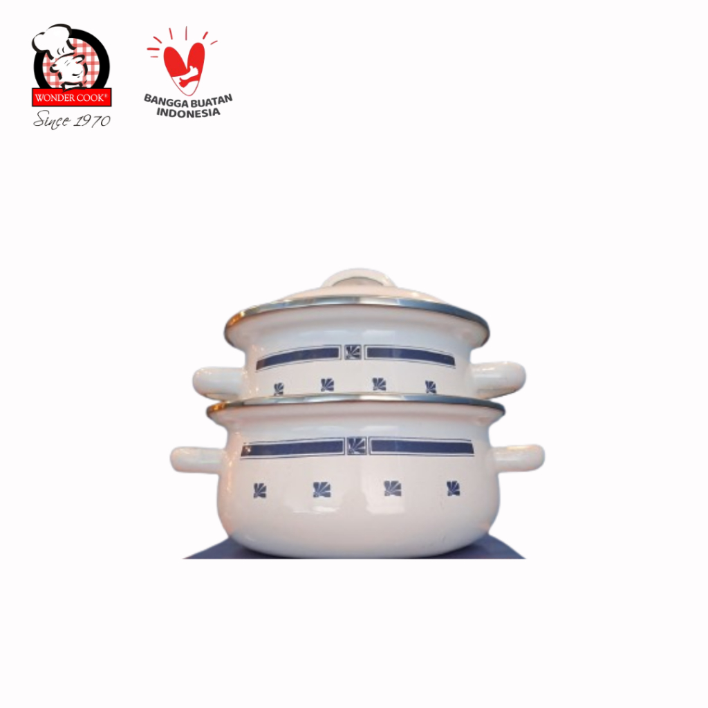Jual WONDERCOOK Panci 4 Pc Mini Pot Set 14/16cm dengan Tutup ENAMEL ...