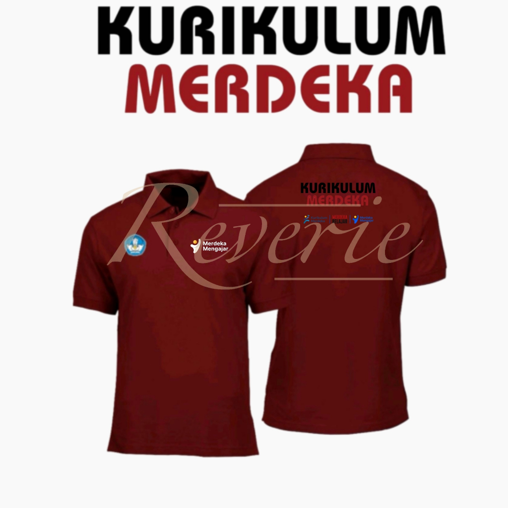 Jual BAJU POLOSHIRT MERDEKA MENGAJAR BELAJAR KURIKULUM MERDEKA TUR WURI ...