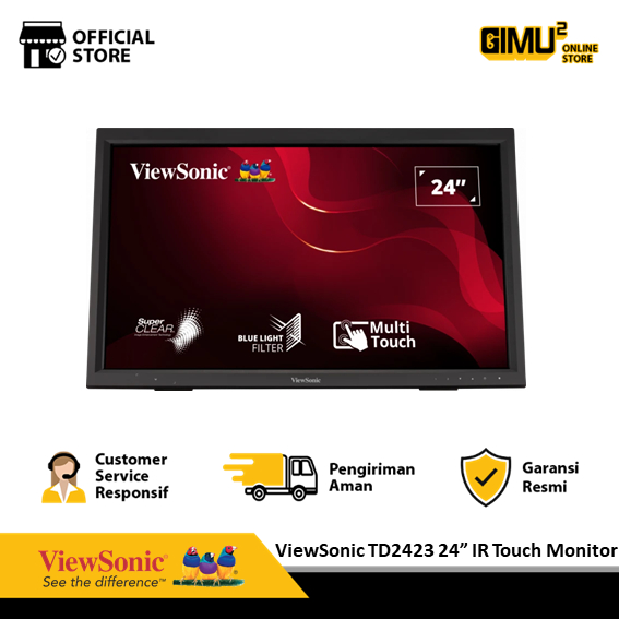 Jual ViewSonic TD2423 Monitor Touch Screen 24" Full HD 1080 75Hz 10 Point | Shopee Indonesia