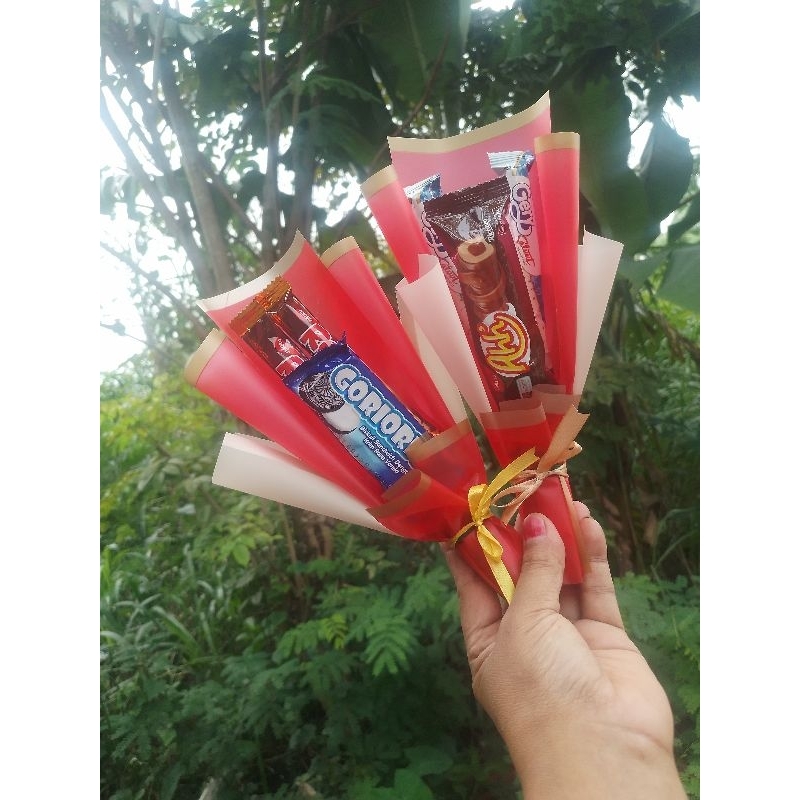 Jual Buket snack 3 slot/ buket snack mini/ buket ulang tahun/ buket THR ...