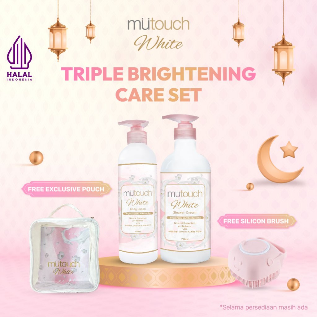 Jual Mutouch White Brightening Set - Shower 750ml + Lotion 400ml FREE ...
