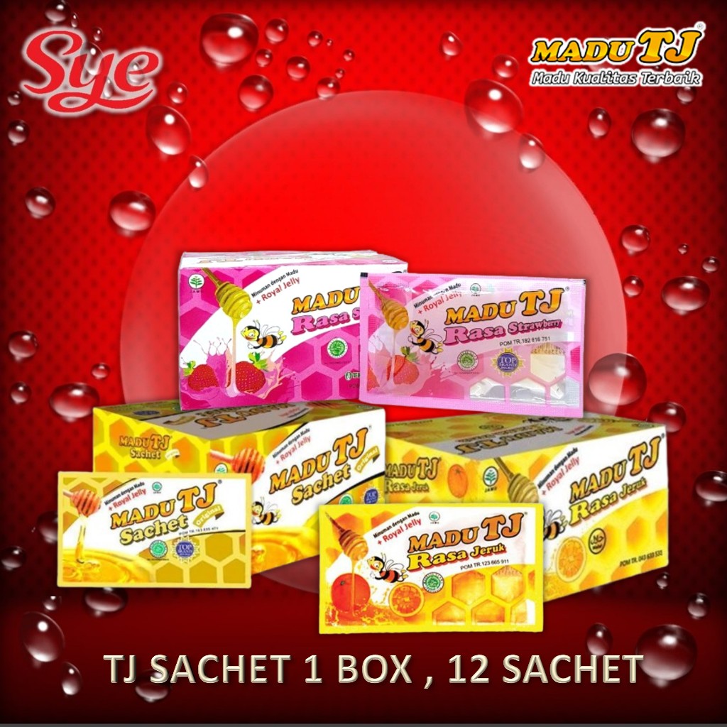 Jual Madu Tj Kemasan Sachet 1 Box @12Pcs - Mengandung Royal Jelly - SYE ...