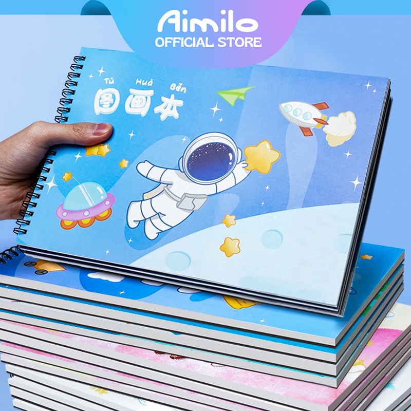 Jual [READY] Aimilo Sketchbook A4 Buku Gambar Anak Astronot Jilid ...