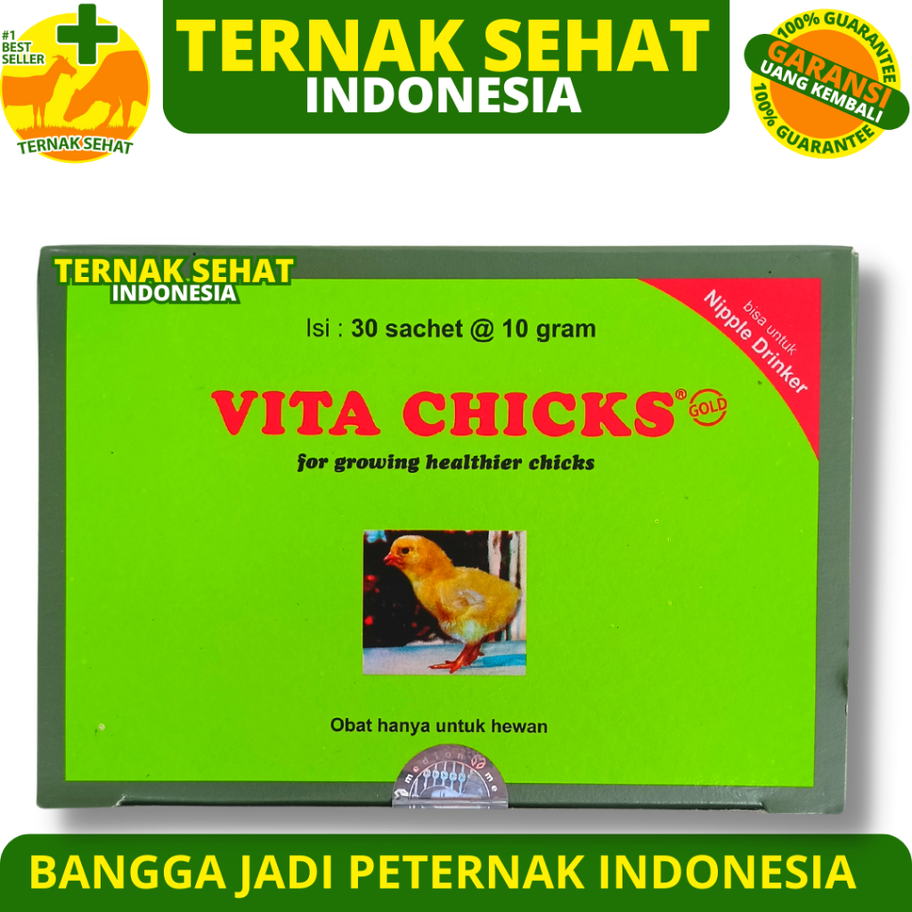 Jual VITA CHICKS 10 GRAM 1 DUS (30SACHET) - Vitamin Pertumbuhan Anak ...