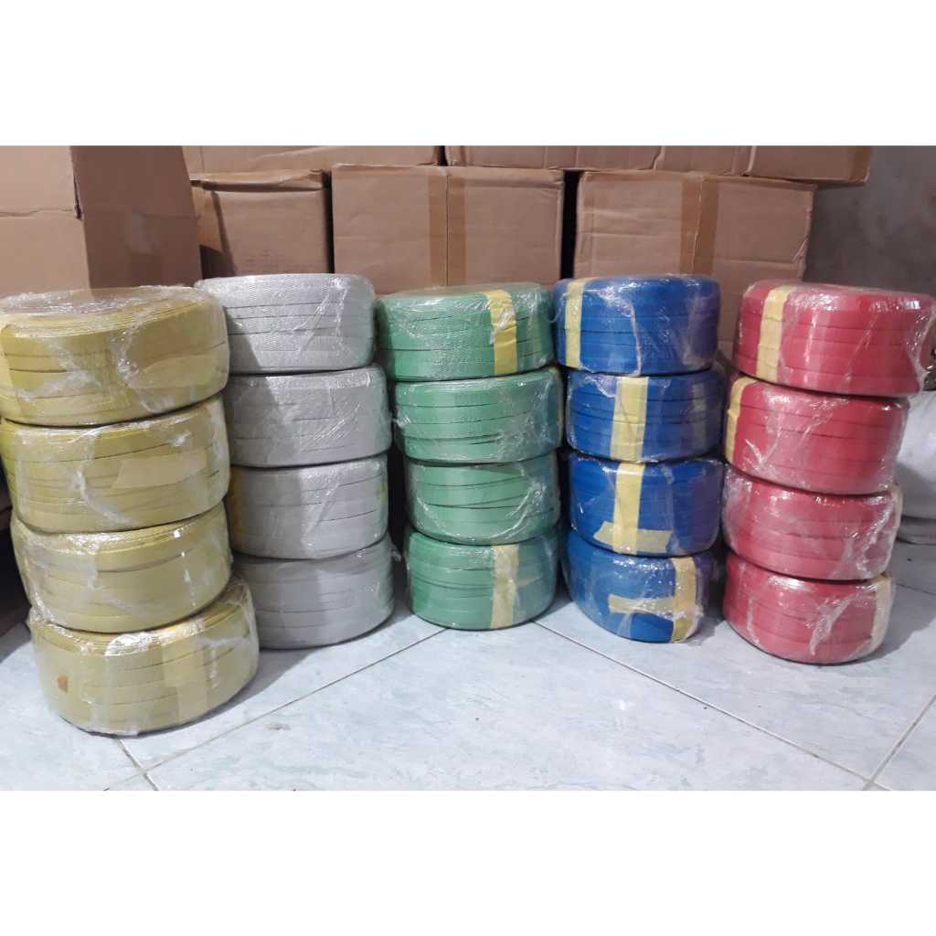 Jual tali plastik strapping band / tali packing 15mm tali strapping 5/8 ...