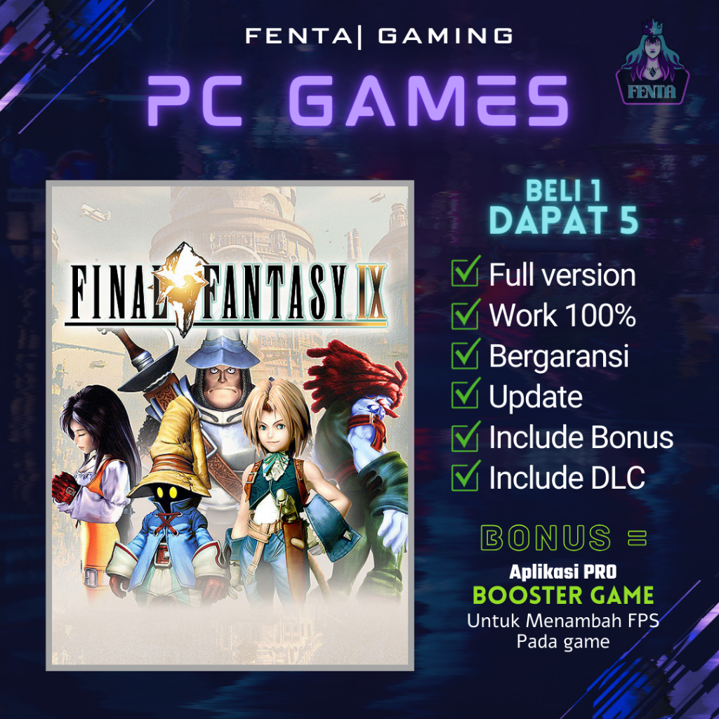 Jual FINAL FANTASY IX - GAME PC - GAME LAPTOP | Shopee Indonesia
