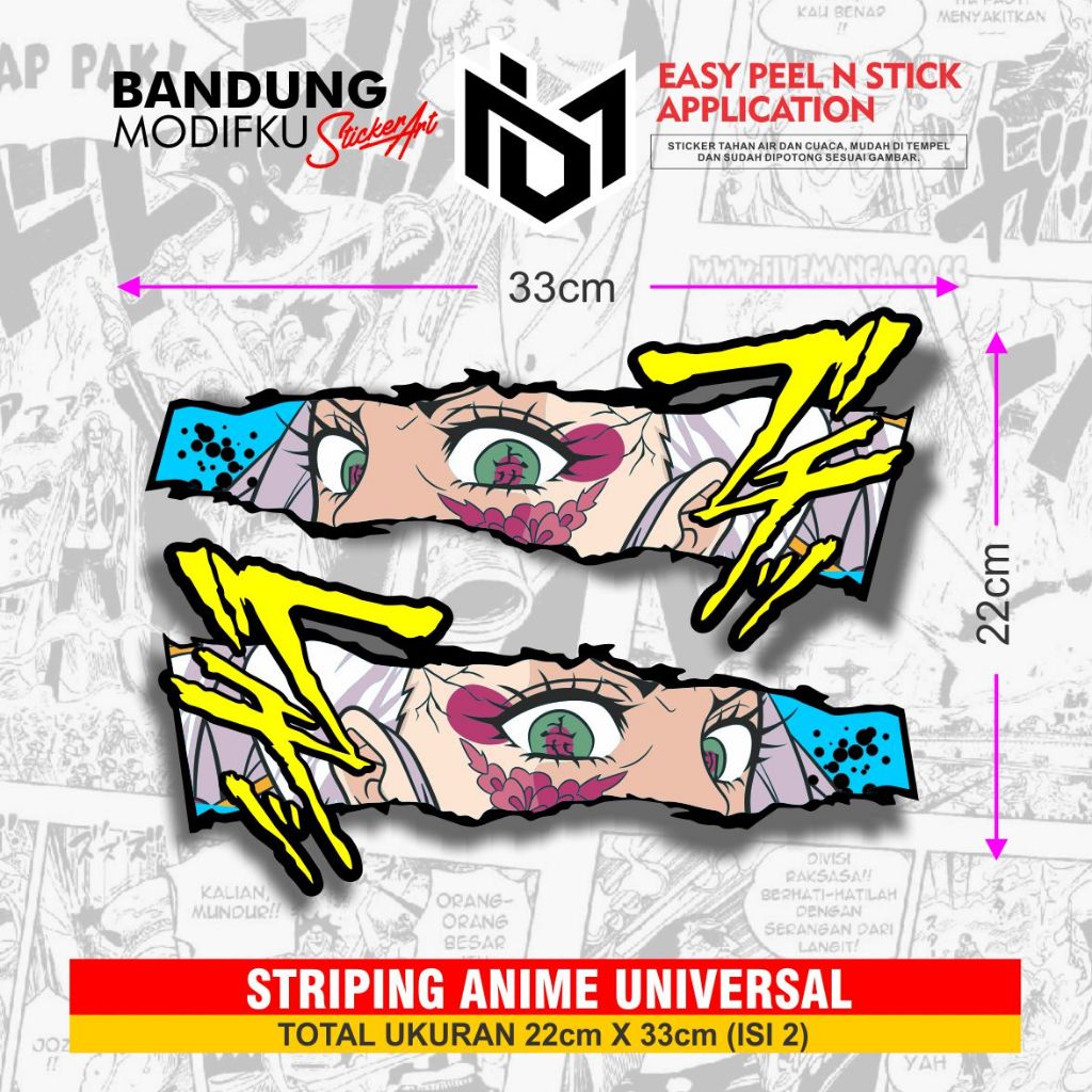 Jual STICKER MATA ANIME / STIKER MATA ANIME / DECAL MATA KIRI KANAN ...