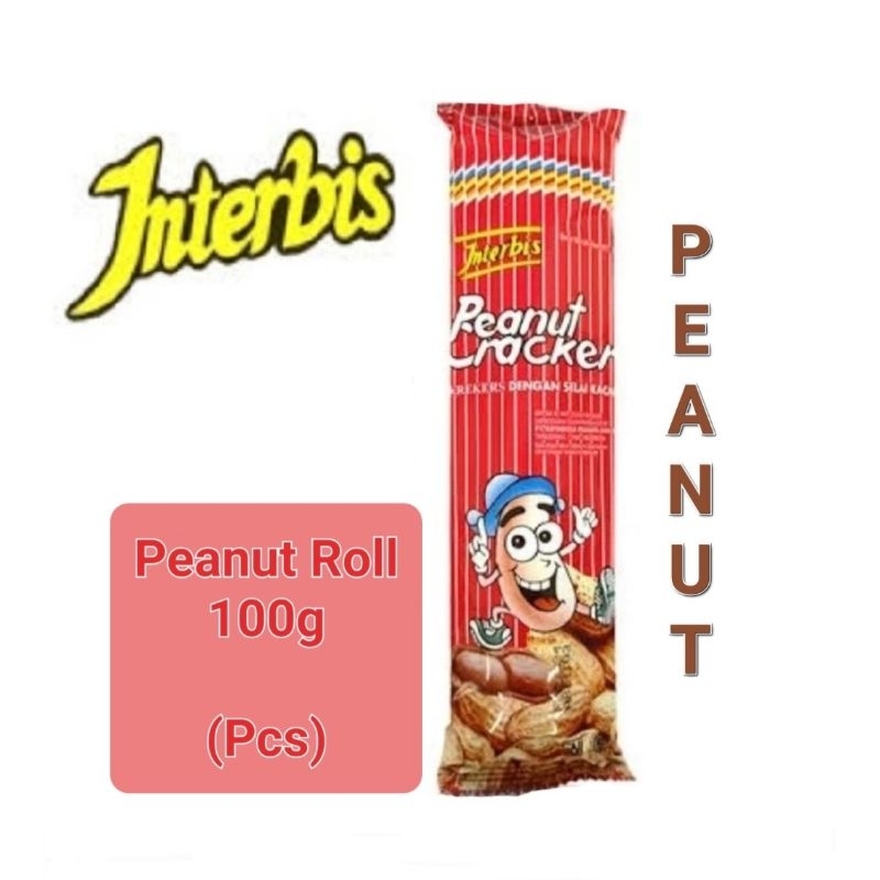 Jual Interbis Peanut Crackers ( Roll , Pcs ) / Interbis Biskuit Kacang ...