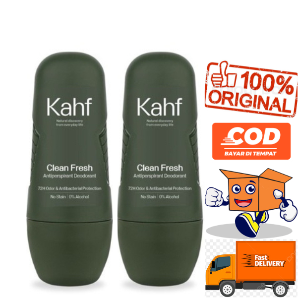 Jual Kahf Clean Fresh Antiperspirant Deodorant 45ml Twin Pack | Shopee ...