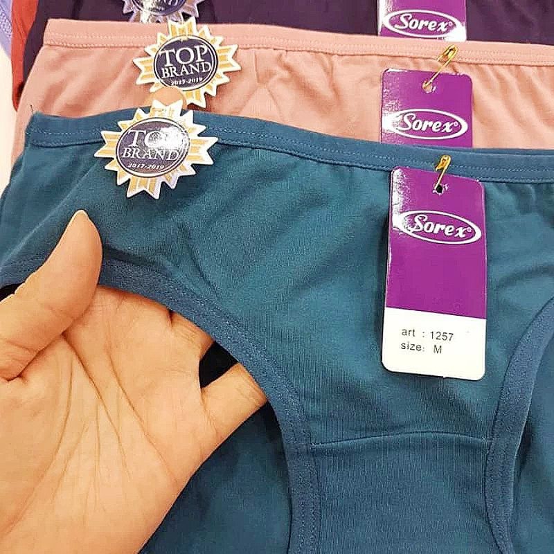 Jual 1pc_ CD wanita sorex 1257 super soft MIDI ORIGINAL m.l.xl.xxl / celana dalam wanita sorex ...