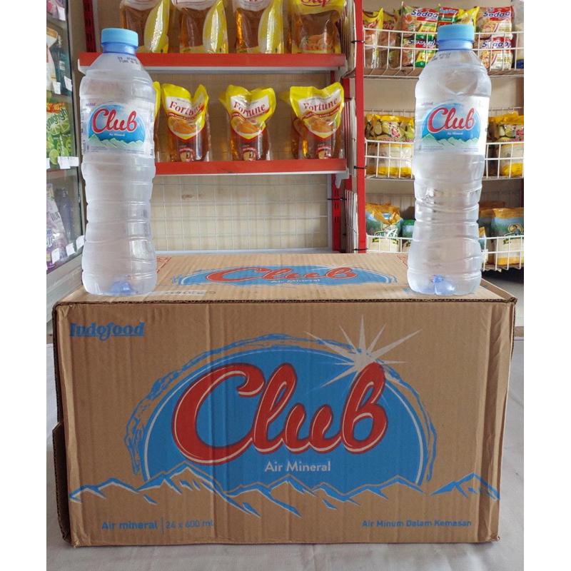 Jual CLUB BOTOL AIR MINERAL 600ML 1 DUS ISI 24PCS | Shopee Indonesia