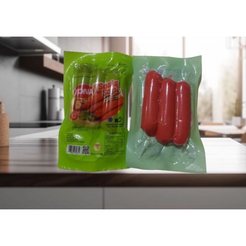 Jual YONA Sosis Merah (Sapi) isi 3 Pcs | Shopee Indonesia
