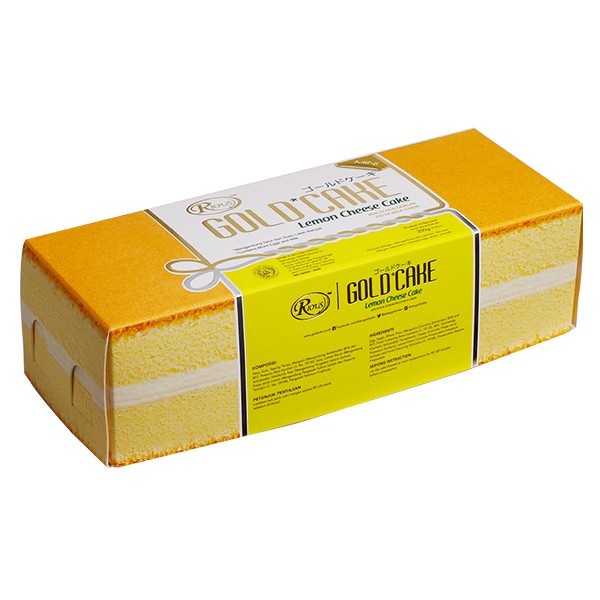 Jual RIOUS GOLD CAKE LEMON CHEESE MINI 190GR ISI 9 SLICE KEIK ALA ...