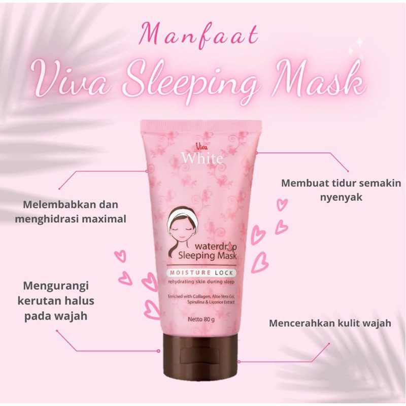 Jual VIVA Water Drop Sleeping Mask 80 gr | Shopee Indonesia