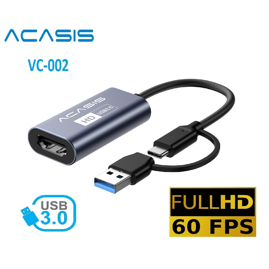 Jual HDMI Video Capture ACASIS Full HD 1080p HDMI to USB Video Capture ...
