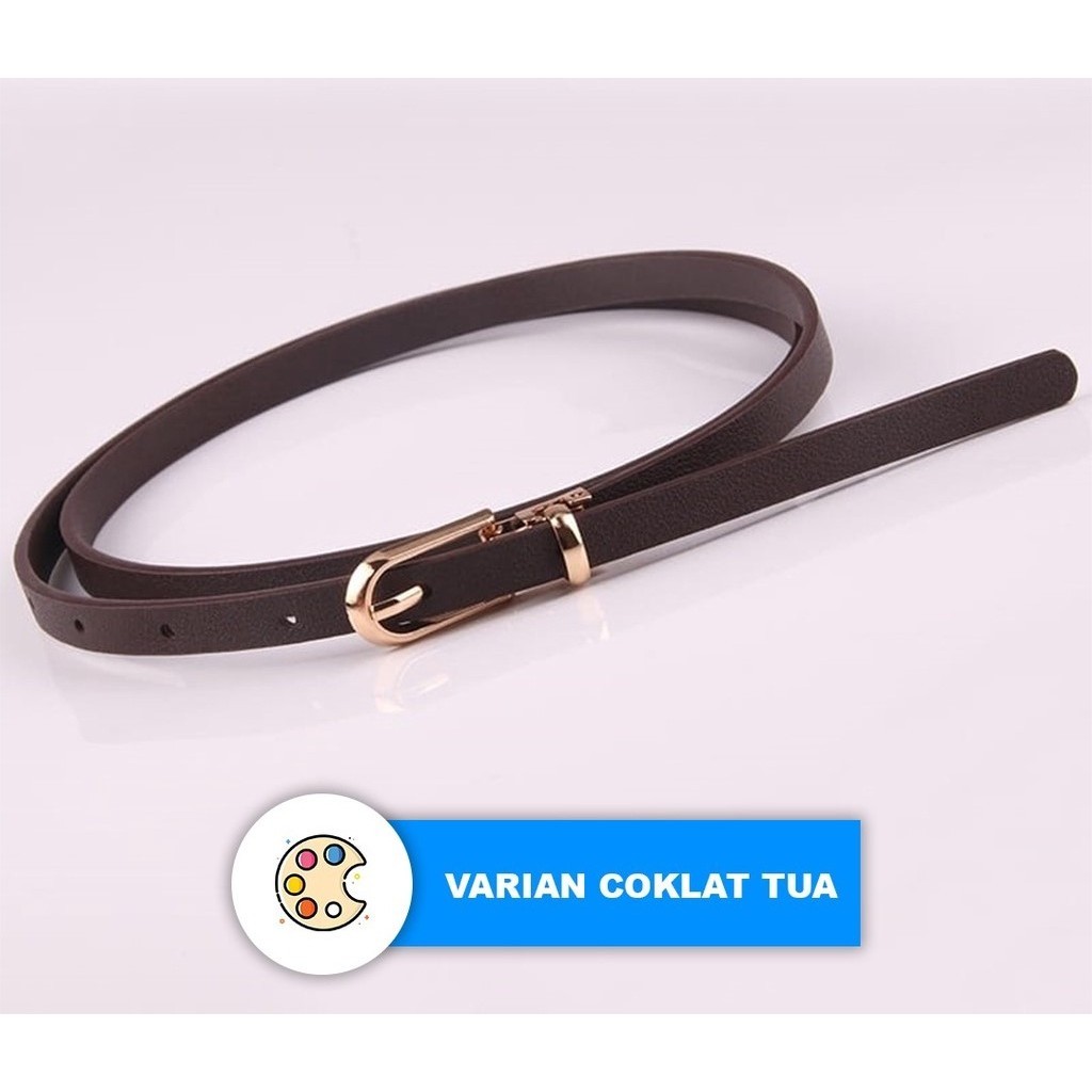 Jual Ikat Ban Pinggang Adjustable HOT TREND Korea Fashion Kulit Gasper Kecil Sabuk Cewe Belt ...