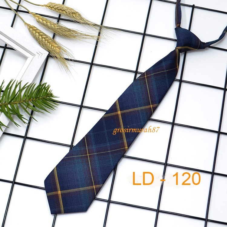 Jual Dasi panjang jk premium motif kotak seifuku uniforn japan korea ...