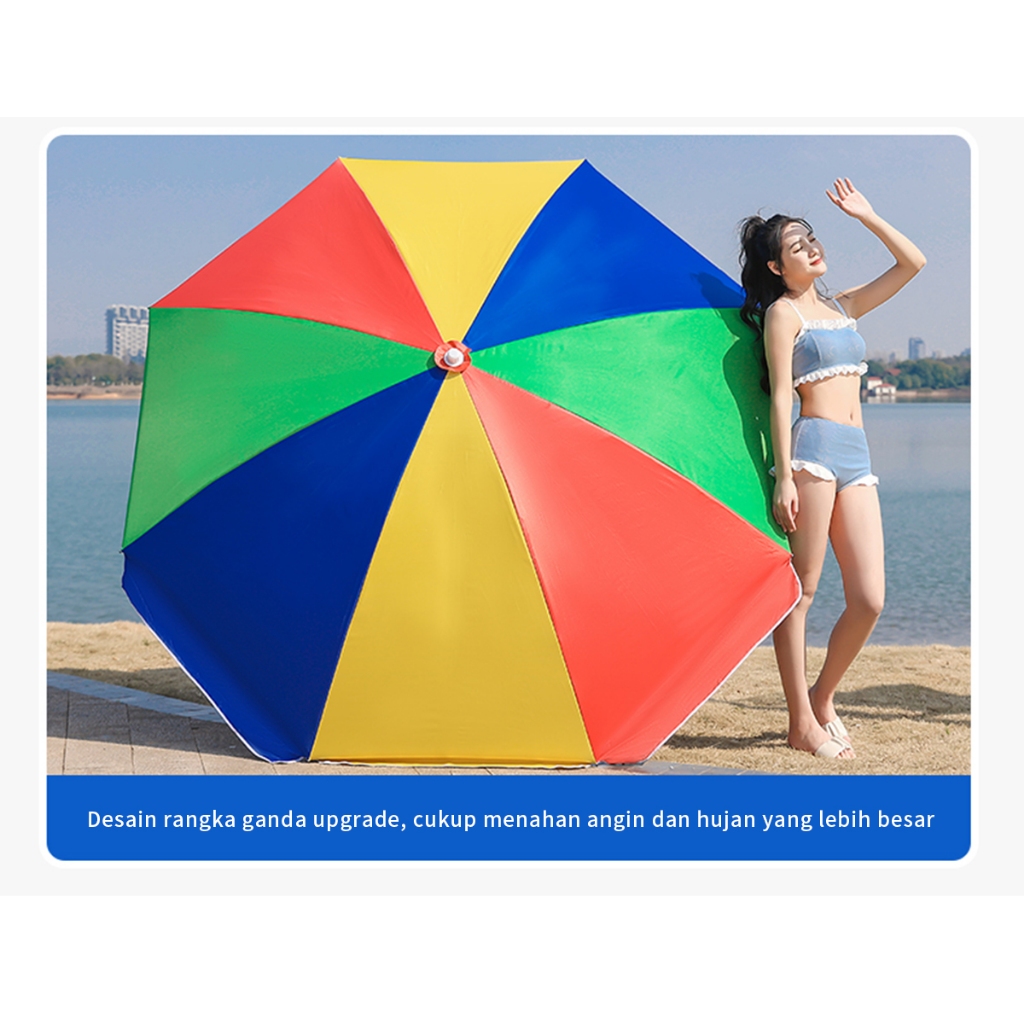 Jual Payung Tenda 180-280 CM Payung Tenda Jualan Payung Pantai Taman Event Bazar Payung Lapak ...