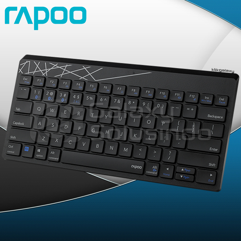 Jual RAPOO 8000M Multi-Mode Wireless Keyboard | Shopee Indonesia
