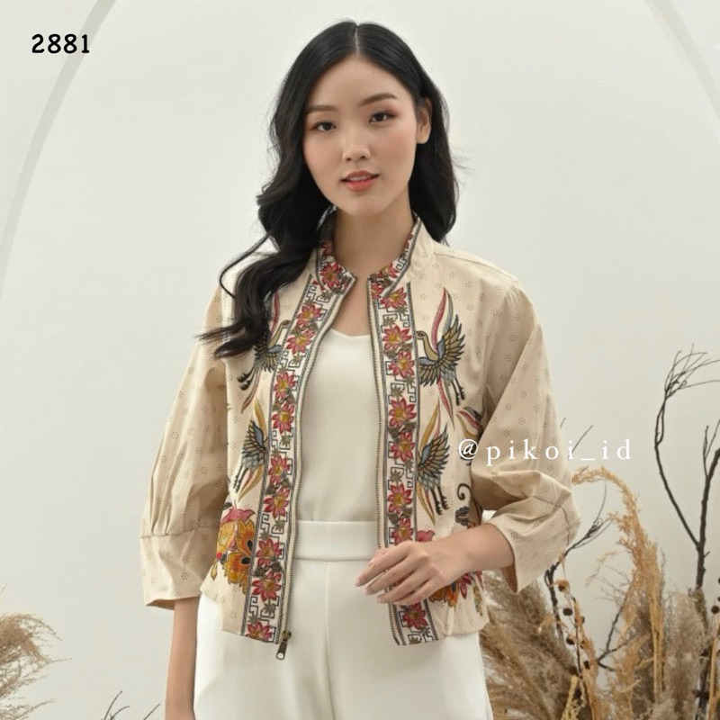 Jual Bomber jaket Batik modern cewek murah / batik kantor wanita ...