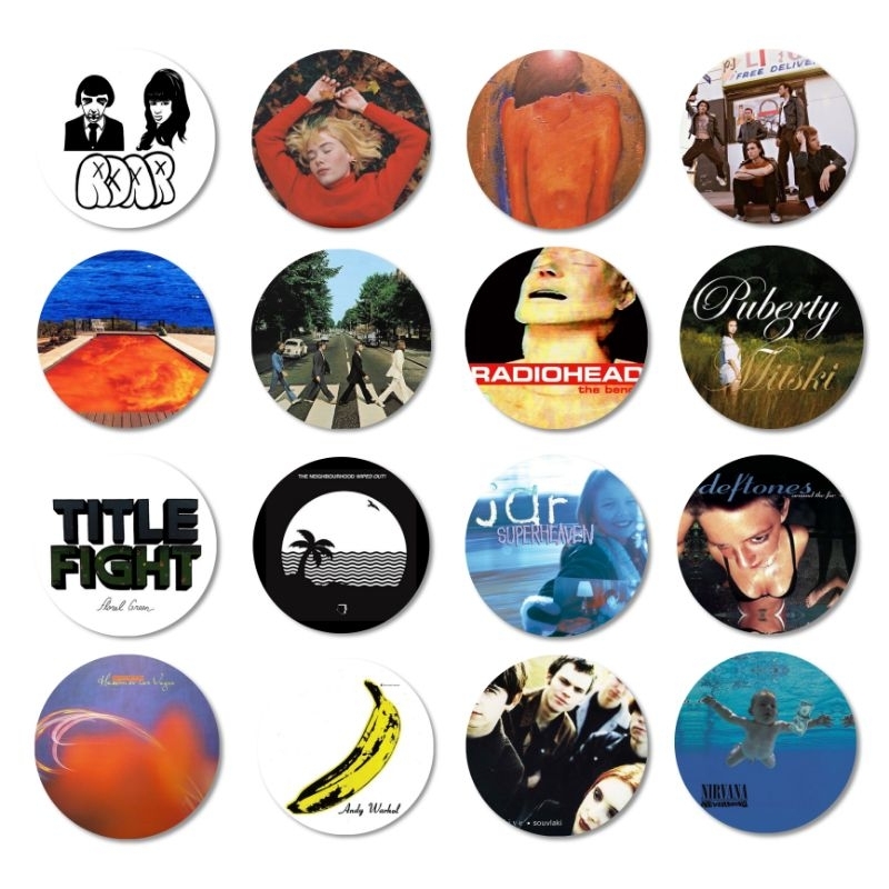 Jual PIN BUTTON 4,4 GLOSSY - BAND PIN BUTTON, ALBUM COVER, AESTHETIC ...